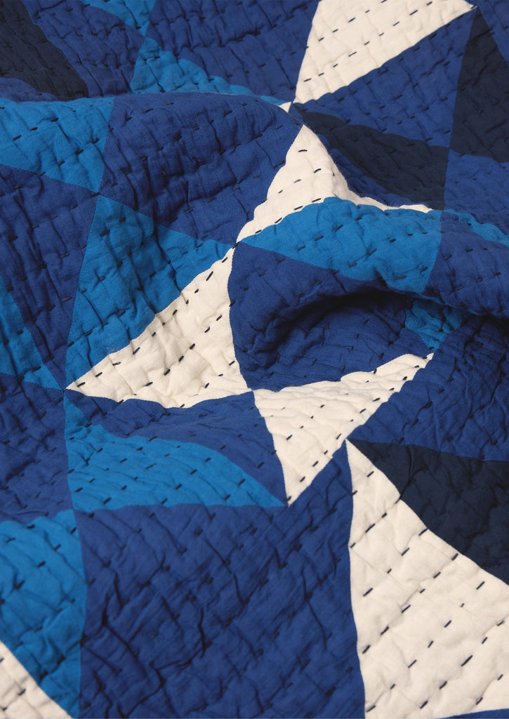 Kite Patchwork Quilt | Blue Multi | TOAST