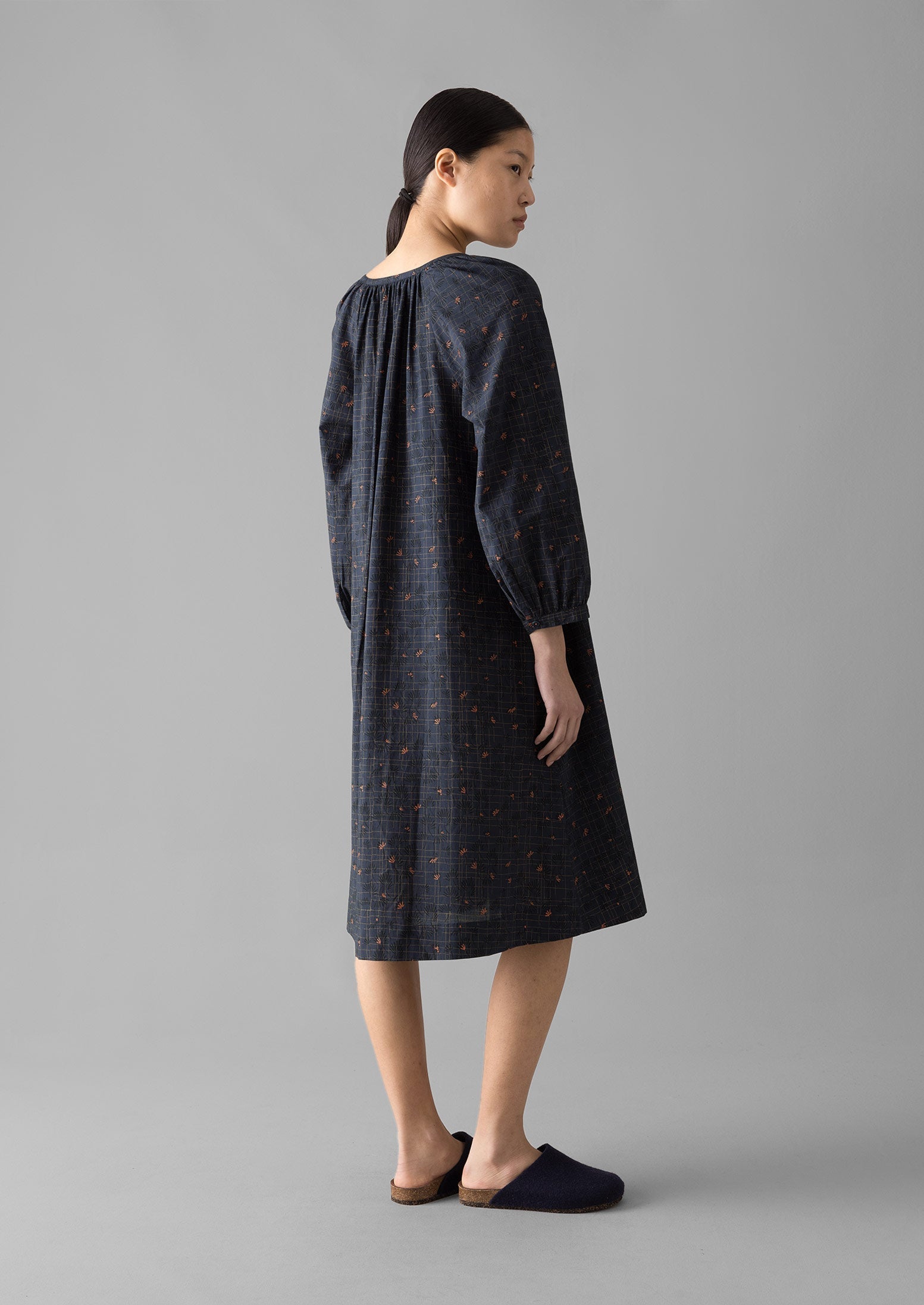 Trellis Floral Block Print Nightdress | Blueberry | TOAST